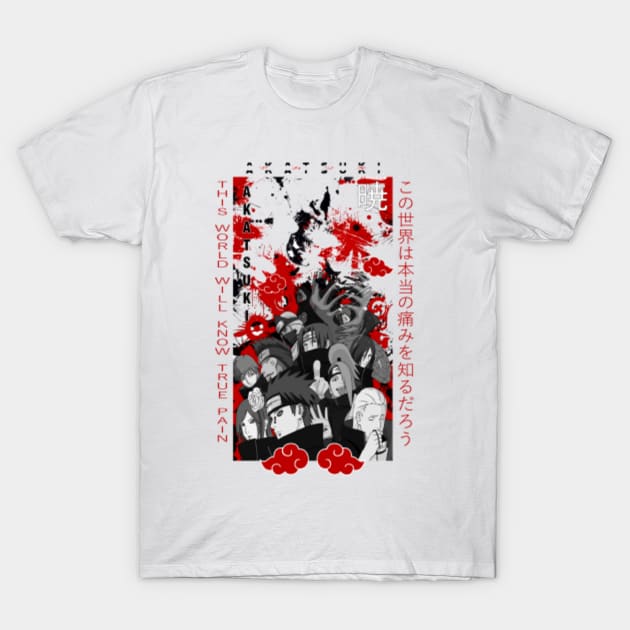 Akatsuki Naruto Shippuden Artsy Style T Shirt Teepublic